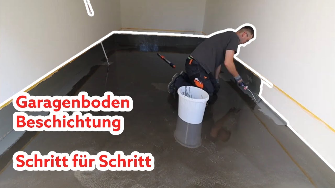 Garagenboden beschichten - Schritt für Schritt - YouTube