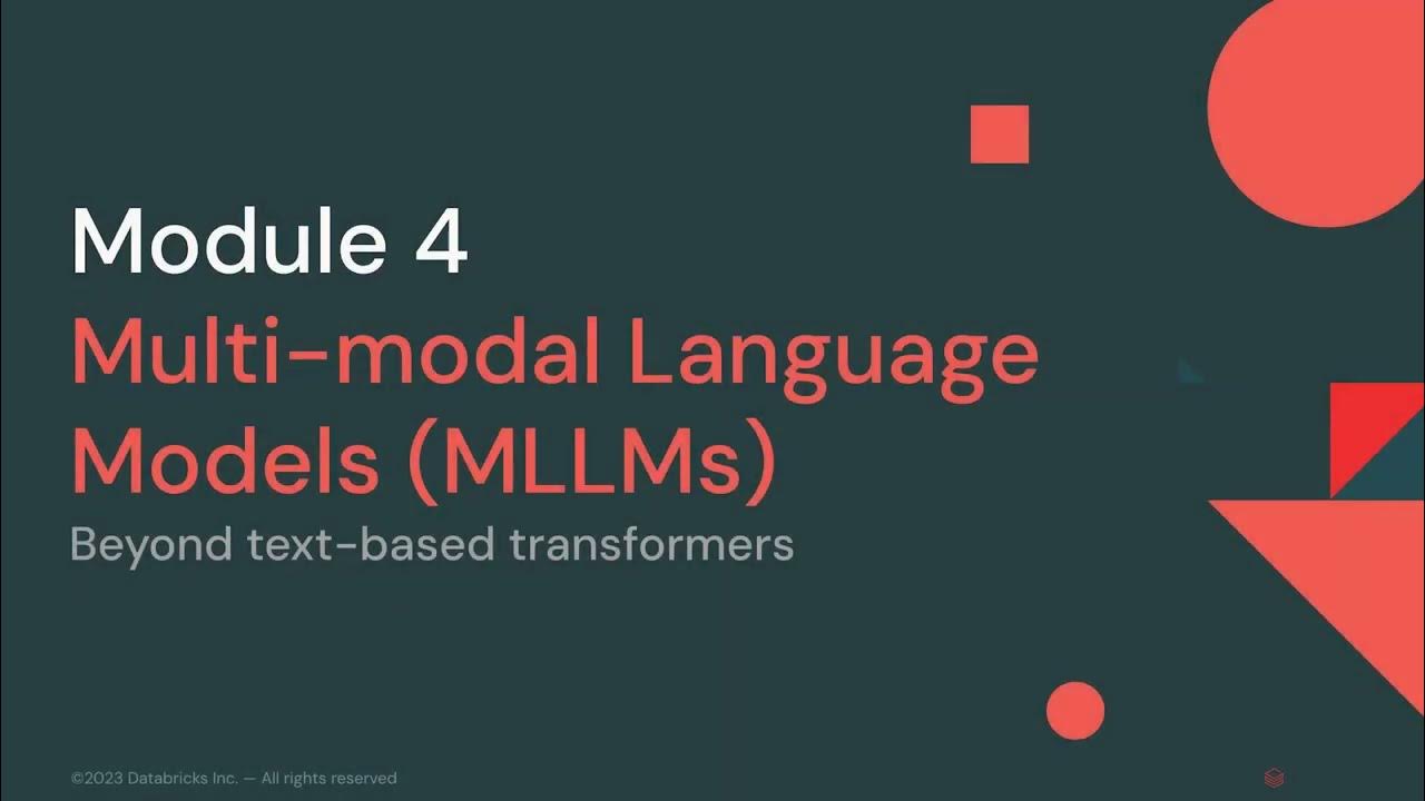 LLM2 Module 4 - Multi-modal LMs | 4.1 Introduction - YouTube