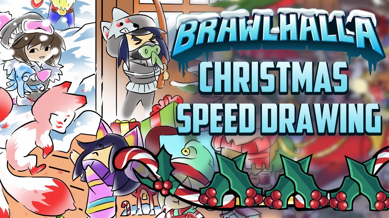 BRAWLHALLA CHRISTMAS | SPEED DRAWING - YouTube