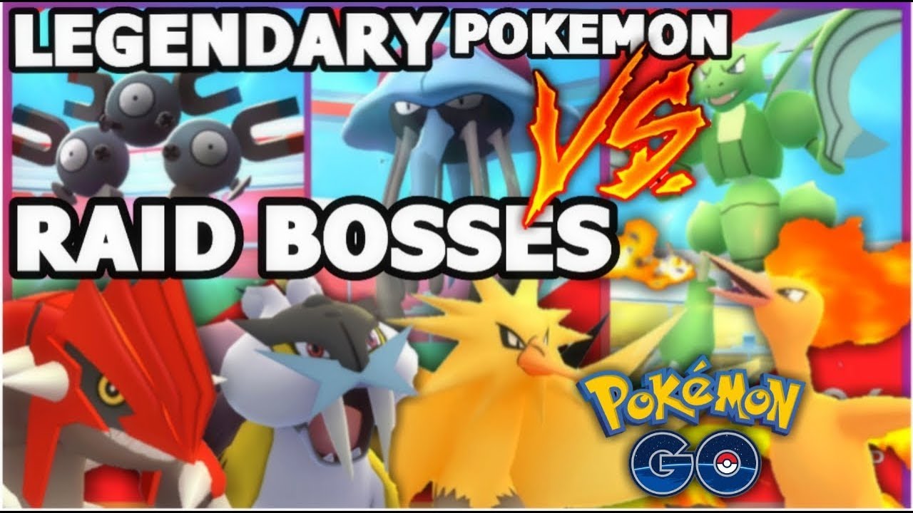 LEGENDARY POKEMON VS RAIDS IN POKEMON GO | ENTEI MOLTRES GROUDON RAIKOU ...