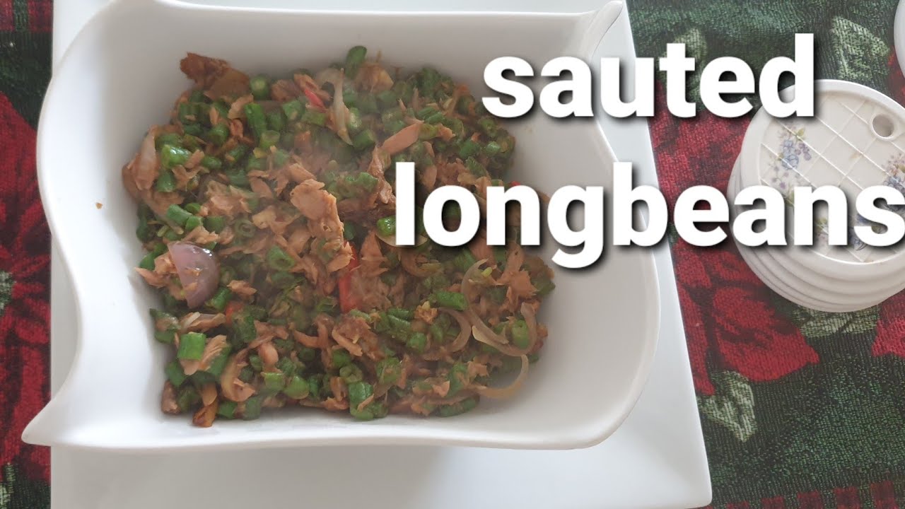 how to cook sauted long beans in few minutes - YouTube