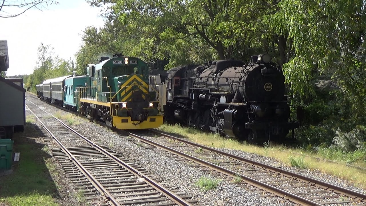 Buffalo Southern Excursion Train Passing Steam Engine In Hamburg NY ...