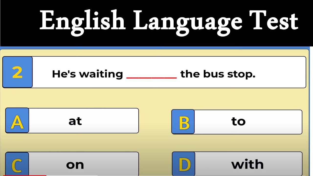 Answer correctly and know your English level - Learn English by passing ...