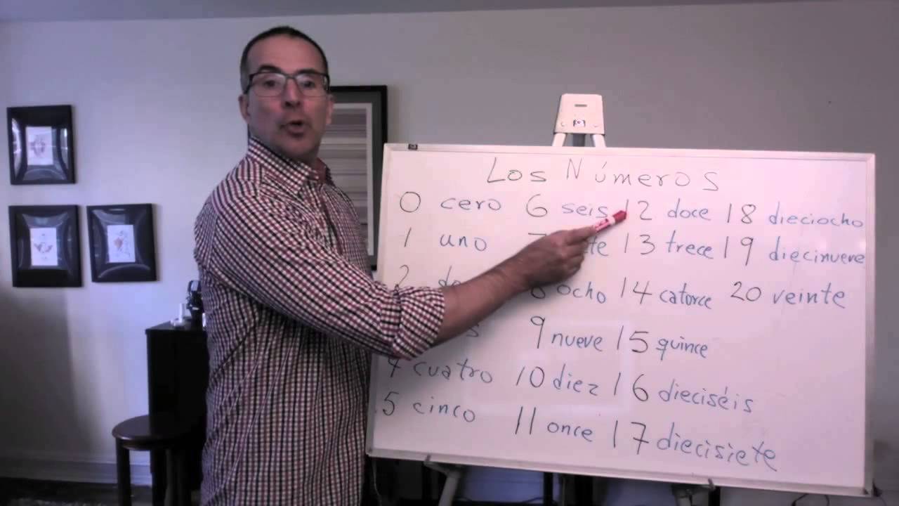 The numbers 0 20 in Spanish Los números en español 0 20 - YouTube