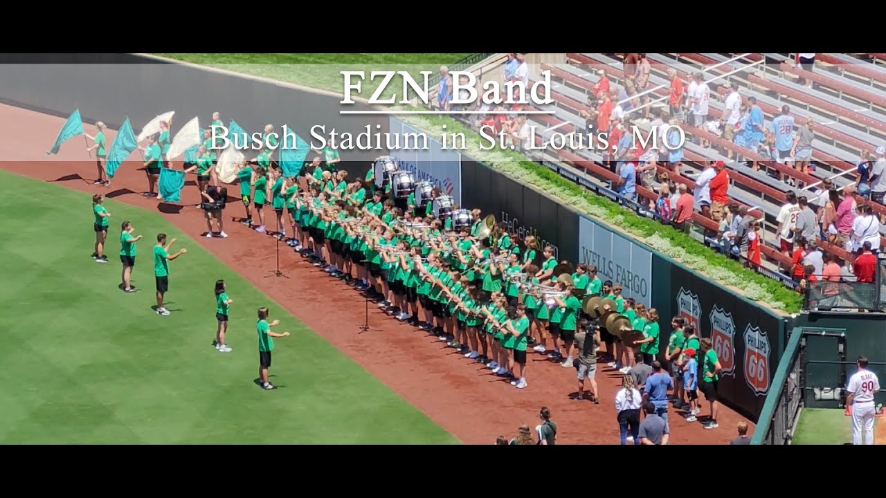Aug 6 2023 - FZN Band performs God Bless America @ Busch Stadium - YouTube