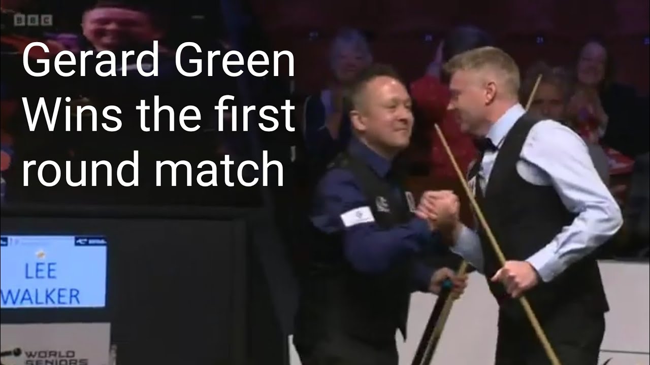 KBV-498 Gerard Green Wins first round Match at Snooker Seniors & goes ...
