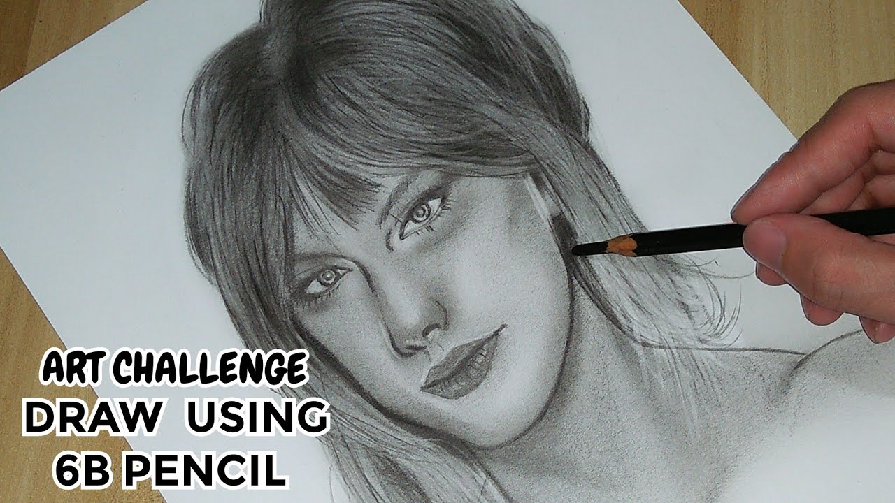 Draw A Portrait Using 6B Pencil | #AnimeDrawHolic 011 - YouTube