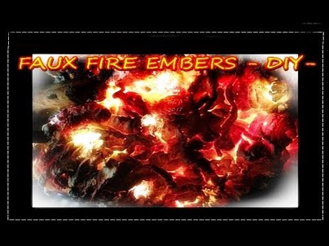 DIY FAUX FIRE EMBERS- MAKE YOUR OWN-VERY AFFORDABLE. - YouTube