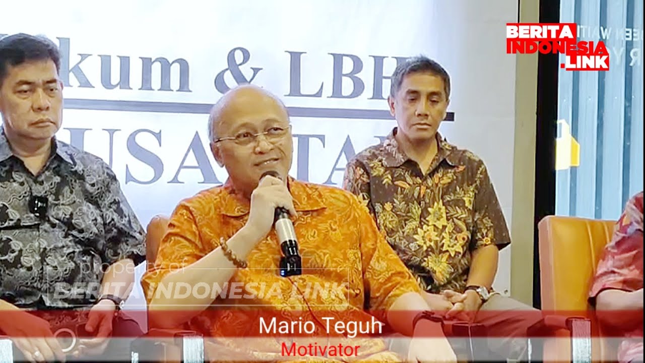 Klarifikasi Mario Teguh Soal Tudingan Penipuan Rp 5 Miliar Sang Istri
