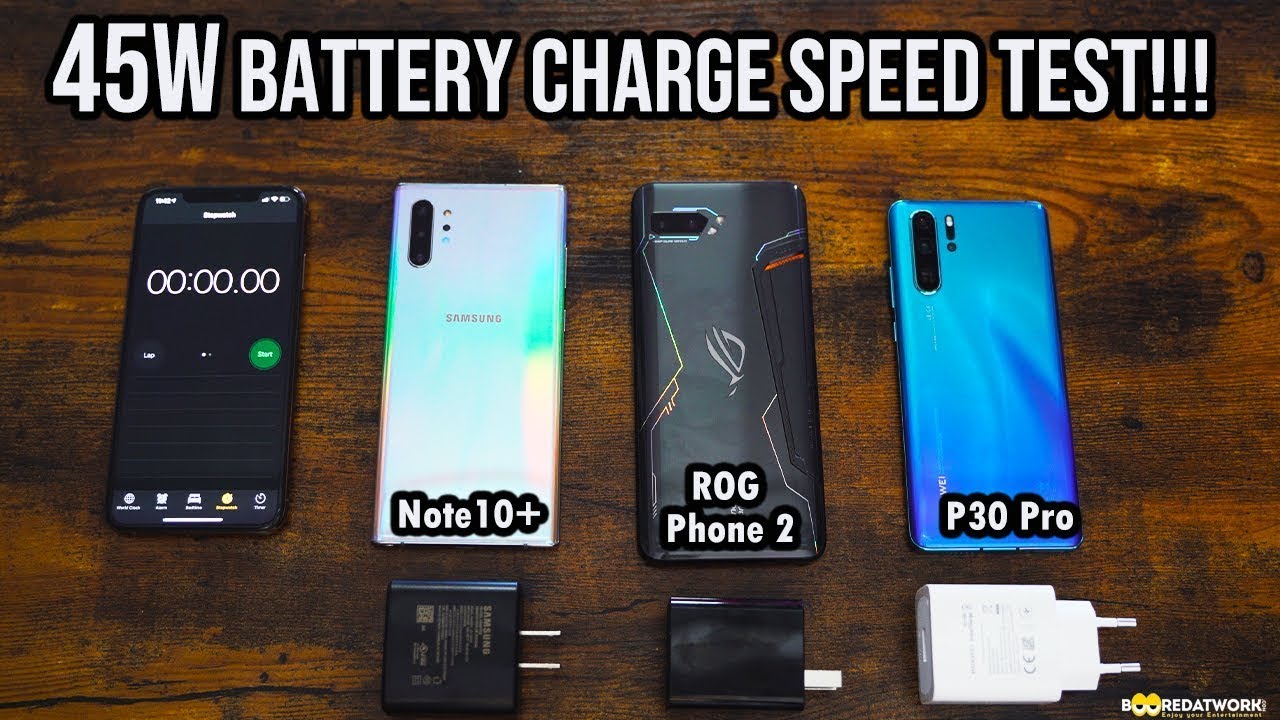 Galaxy Note 10 Plus 45W - Charging speed Test - REAL RESULTS - YouTube