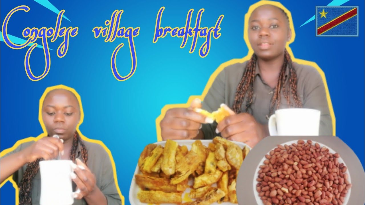 Unpopular breakfast in an African home/make and eat Congolese village ...