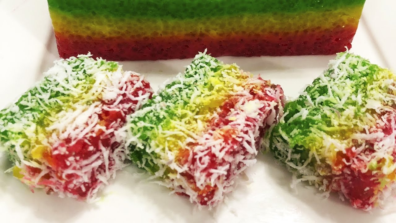 RESEPI KUIH SAGU LAPIS JELITA | BERLEMAK, SEDAP & TAK LEMBIK - YouTube