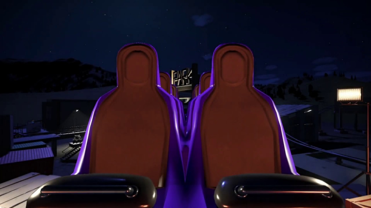 Backlot Stunt Coaster Recreation at Night - Planet Coaster - YouTube