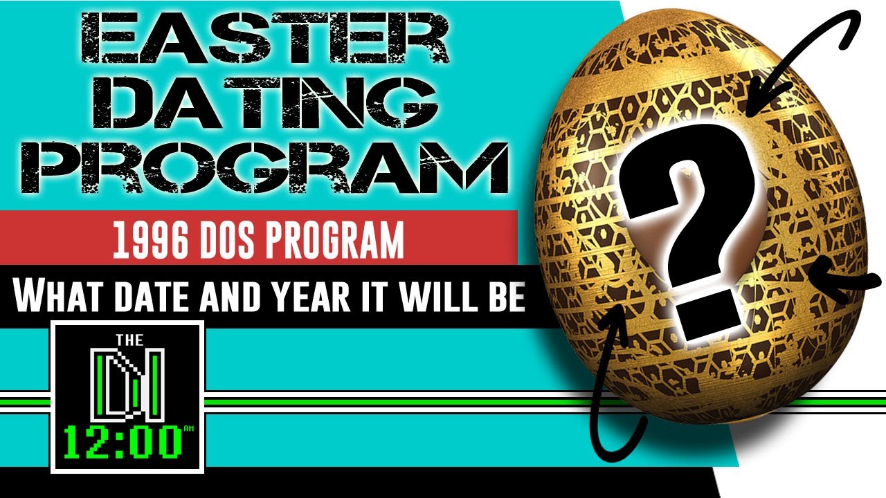 1996 Easter Date Calculation DOS Program - YouTube