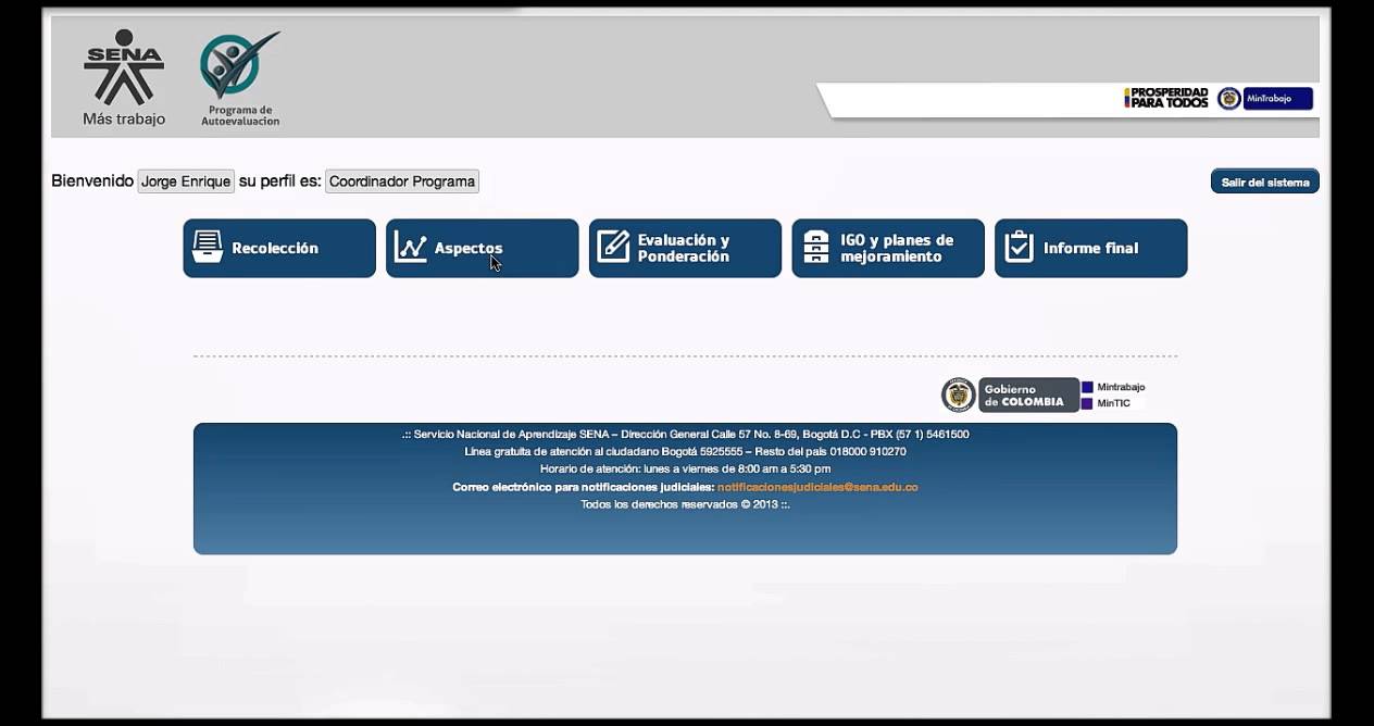 Menú principal - YouTube