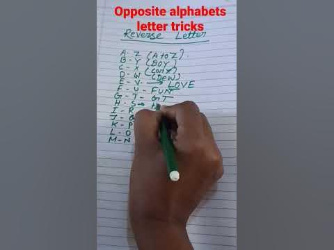 #Reasoning||Coding-decoding best trick||opposite letters remember - YouTube