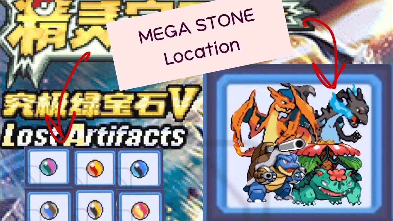 Pokemon Hyper Emerald Lost Artifact: 5.5 Mega stone Location. - YouTube