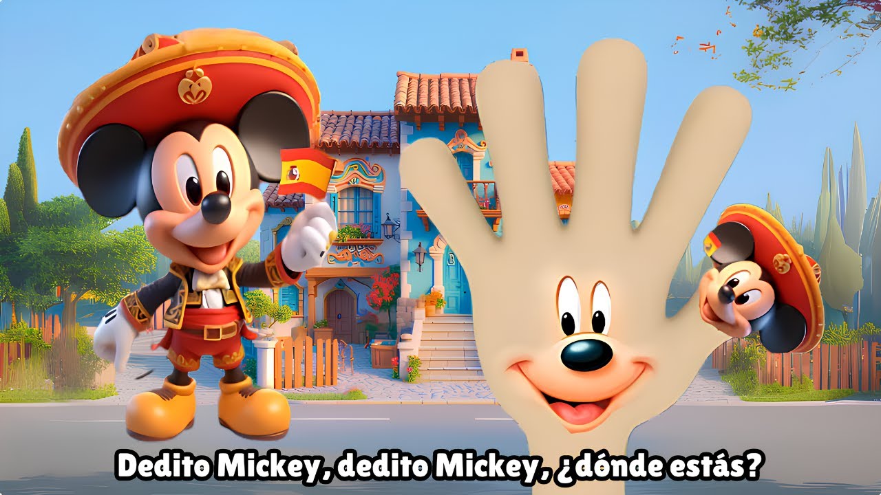 Mickey Mouse (SPANISH Version) Finger Family Nursery - Rhymes & Kids HD ...