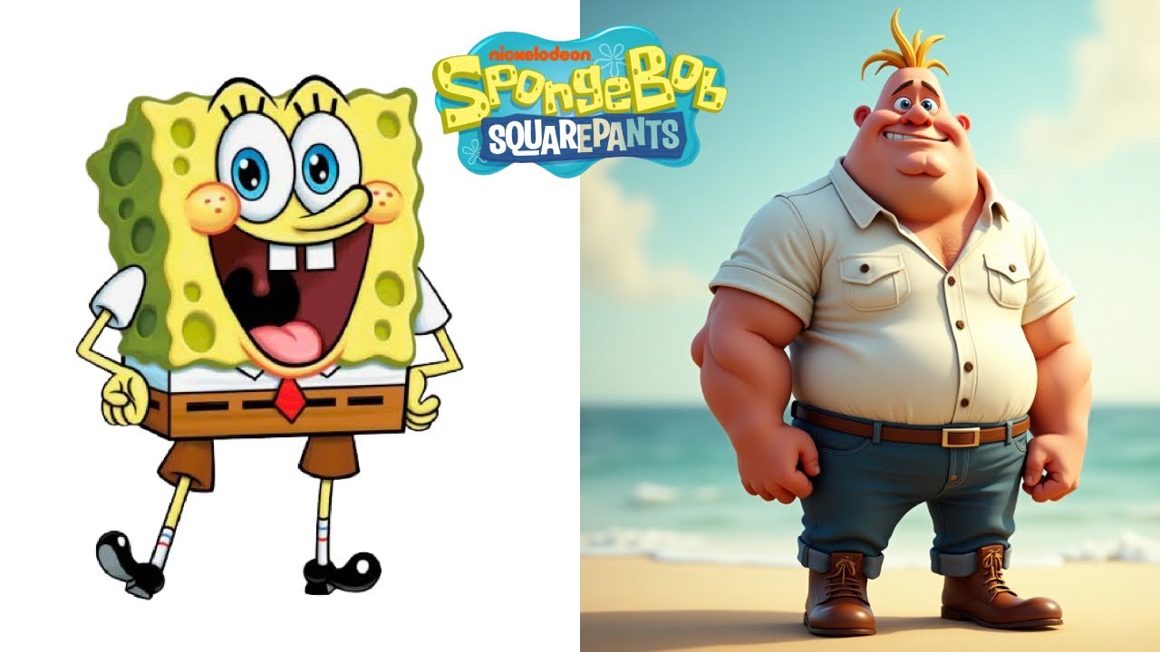 SpongeBob SquarePants in real life 💥 All the characters - YouTube