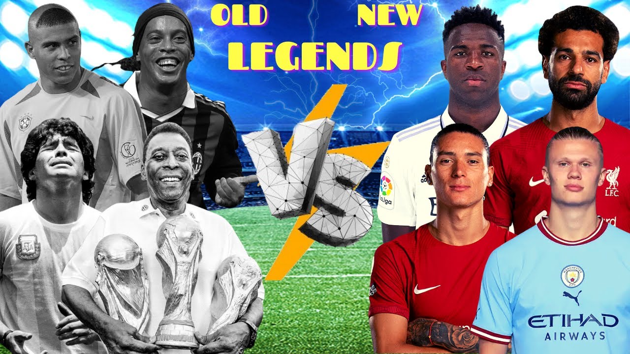 OLD LEGENDS VS NEW LEGENDS Comparison | Maradona, Pele, Ronaldinho VS ...