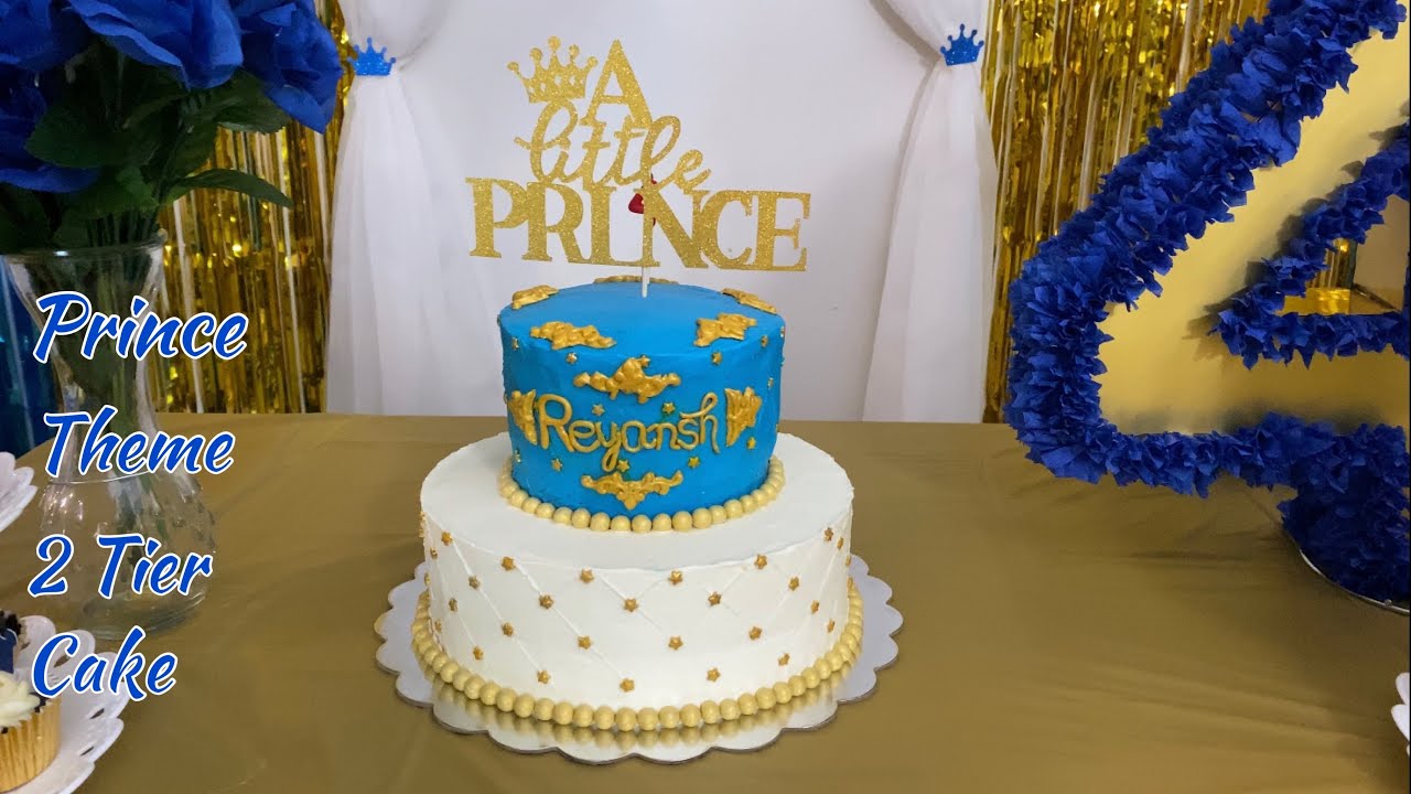 Little Prince Themed Birthday Cake | Prince Themed Birthday Cake ...