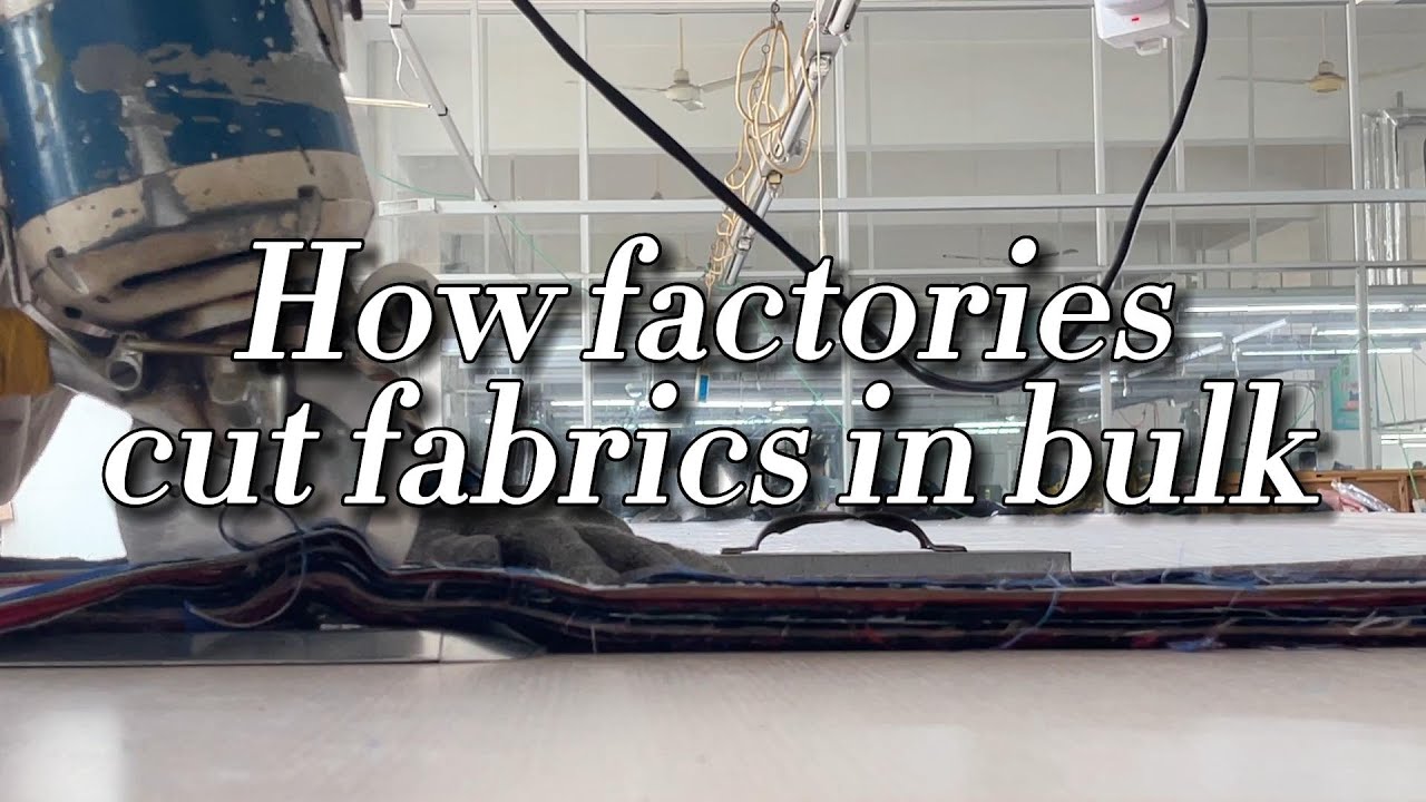 Necktie production process - Cut Fabrics in Bulk - YouTube