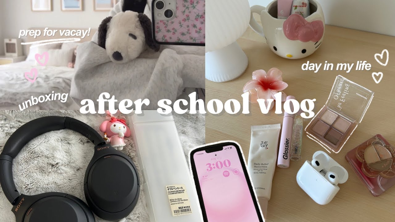 AFTER SCHOOL VLOG *realistic* 🐆🎀|| day in my life, visiting cafes, pack ...