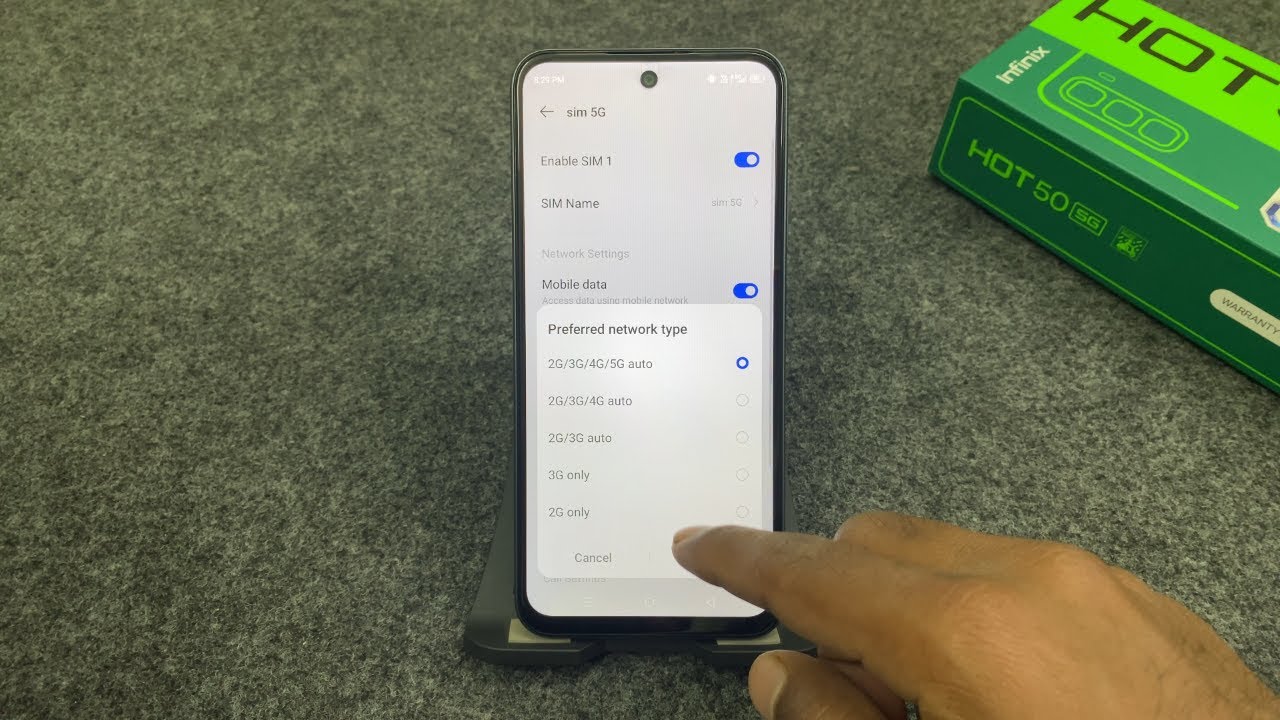 How to Change Network Mode in Infinix Hot 50 5G || How to Enable or ...