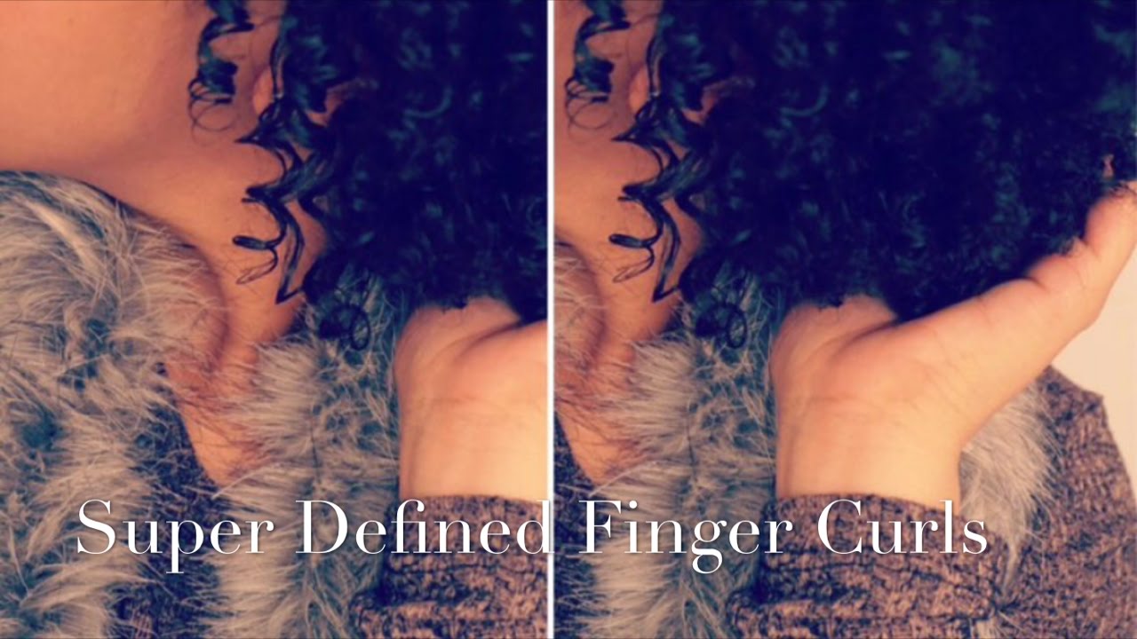 FINGER CURL METHOD ON HEAT DAMAGED HAIR FOR DEFINED CURLS - YouTube