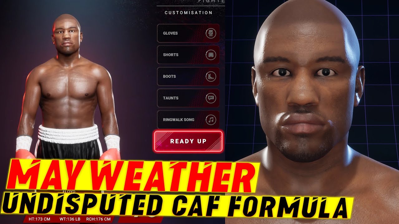 How to make Floyd Mayweather in Undisputed (CAF Formula) - YouTube