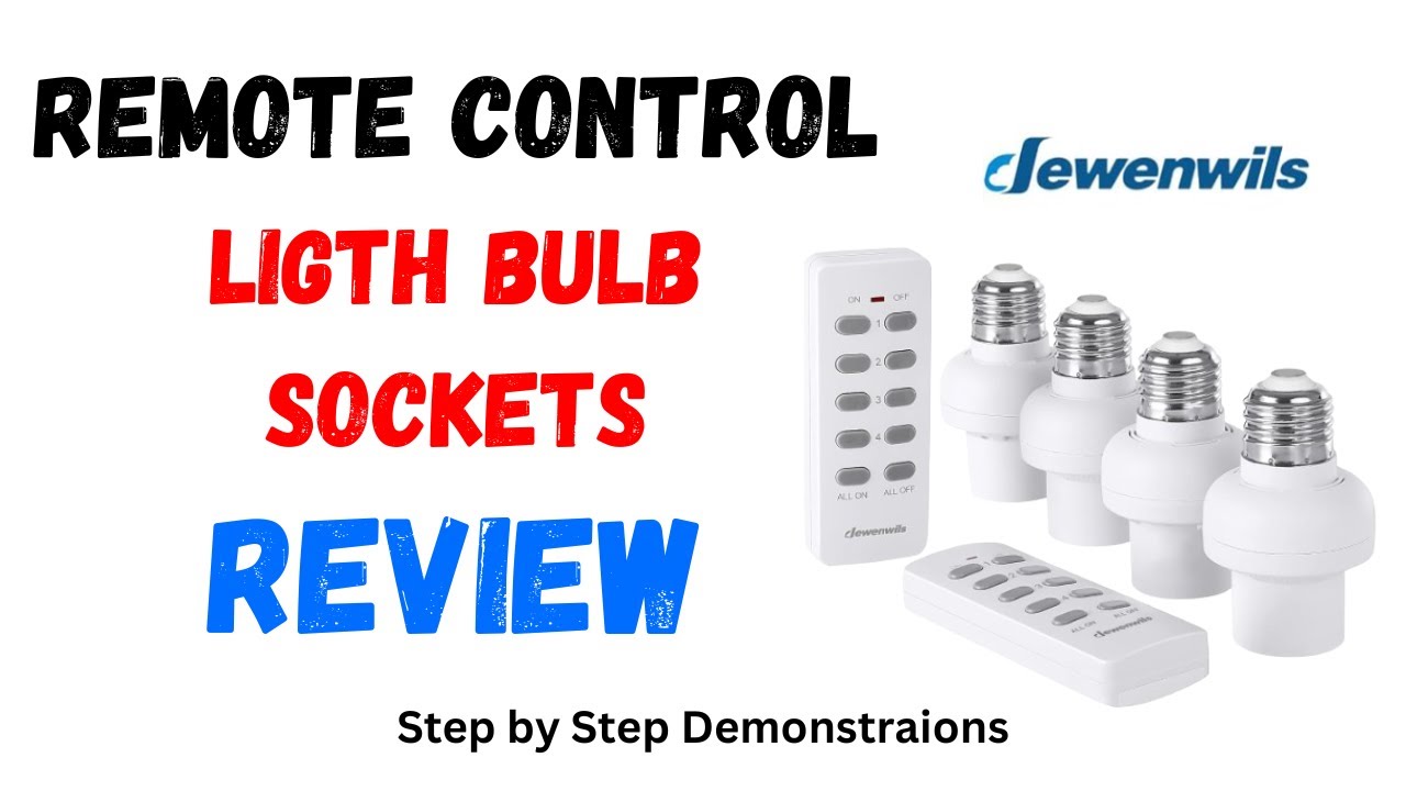 Remote Control Light Bulb Socket REVIEW Wireless Light Socket Switch ...