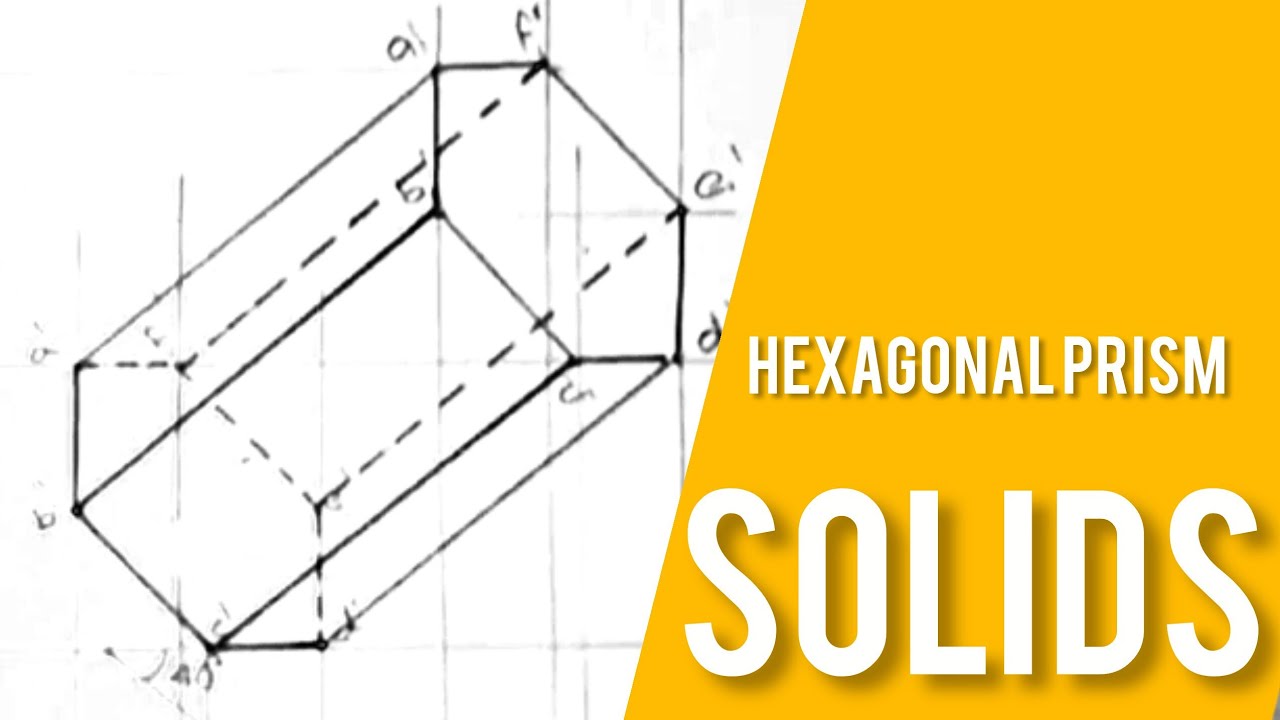 Hexagonal Prism -Engineering Drawing | Double inclination of solids ...