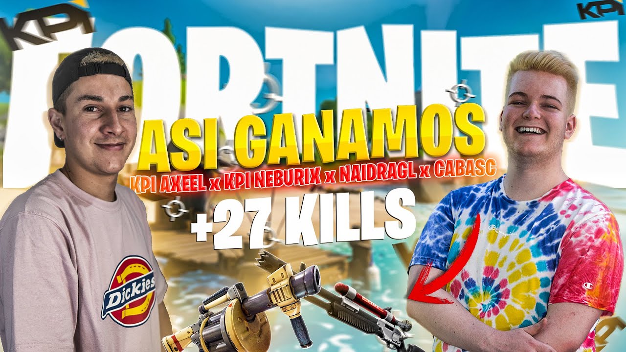 ASI GANAMOS una PARTIDA del TORNEO SQUADS de FORTNITE | Juego con ...