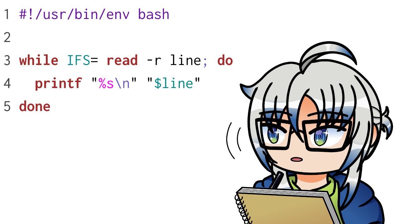 [TUTORIAL] Implementing `cat` in pure Bash - YouTube
