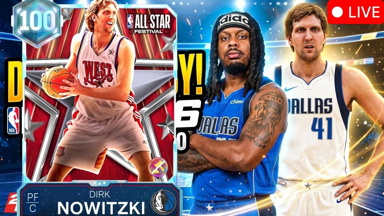 NBA 2K26 MYTEAM 100 OVR DIRK HUNT LIVE ALL-IN PACK OPENING - YouTube
