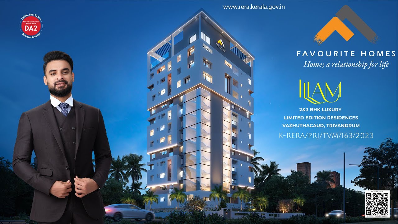 Favourite Homes 'Illam' Luxury Apartment in Trivandrum Walkthrough ...