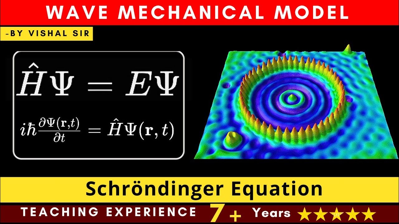 ⚛️ Wave Mechanical Model 🌊 Schrödinger Wave Equation Vishal Sir # ...