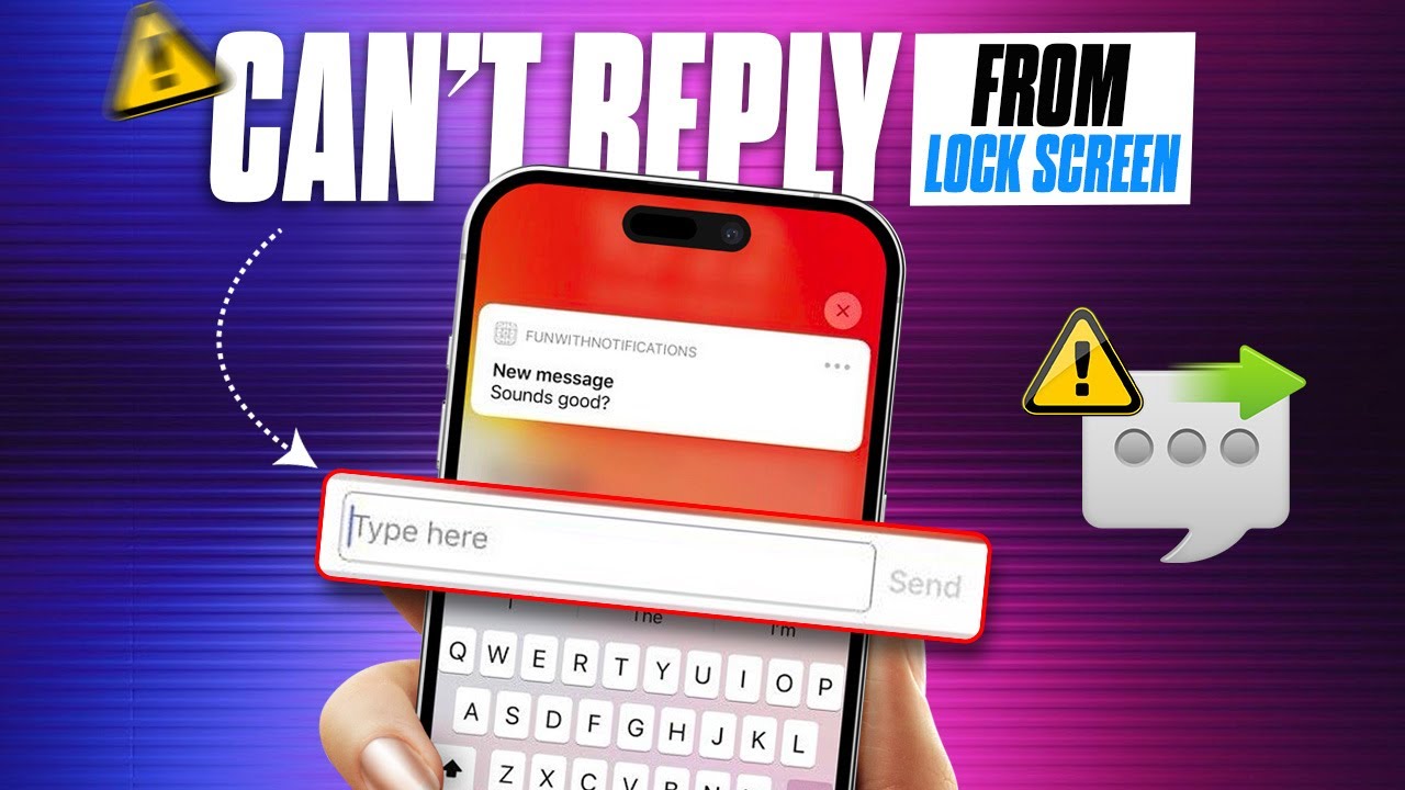 How to Fix Unable To Reply Directly To Text Messages On The Lock Screen ...