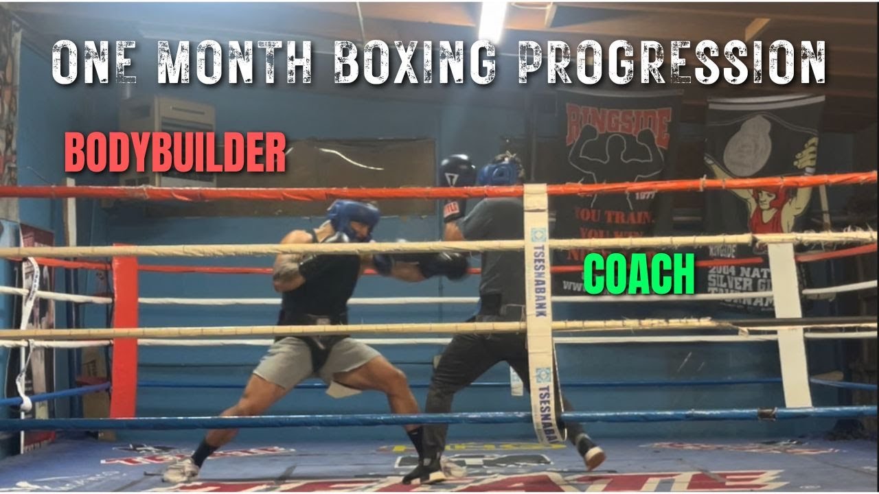 BodyBuilder Sparring For The First Time! | One month boxing progression ...