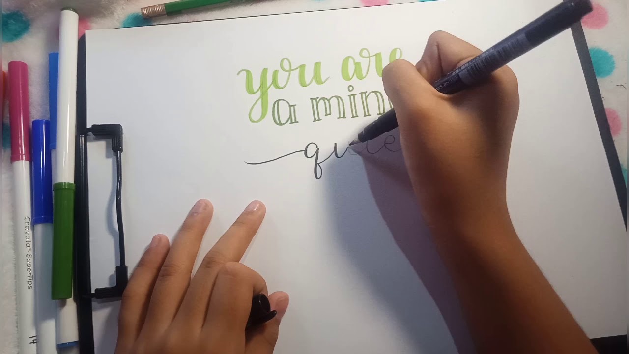 AJ's calligraphy vlog#2 - YouTube