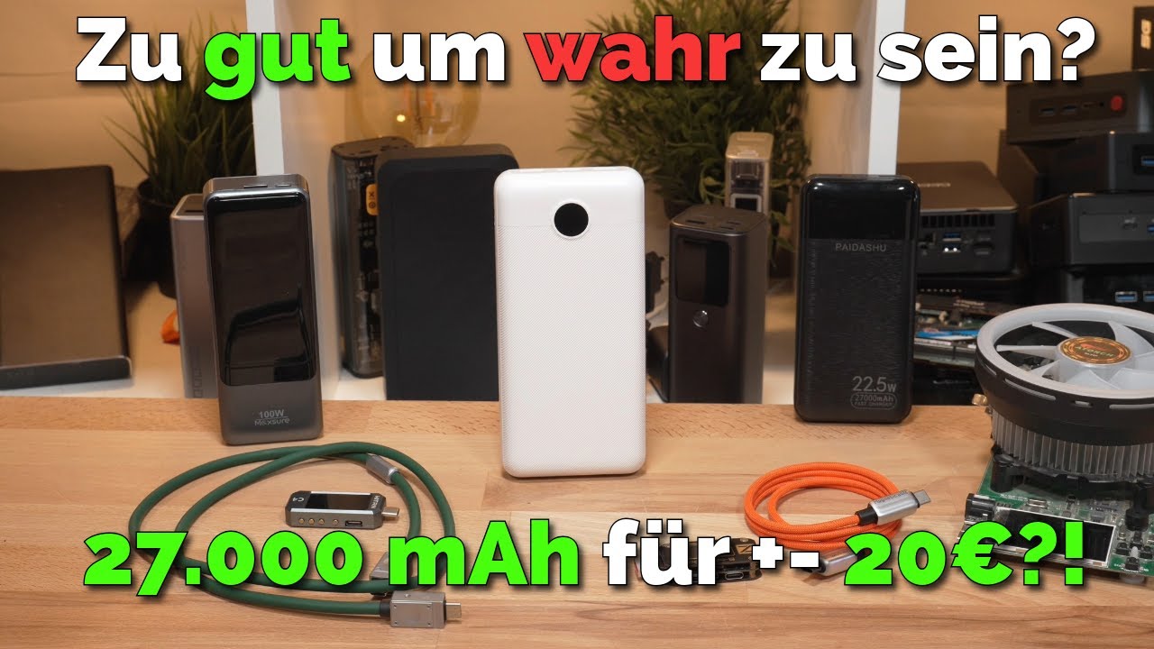 Preistipp! 27.000 mAh für +- 20€, VEGER V2708 27.000 mAh Powerbank im ...