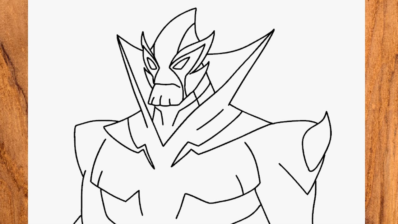 How to draw Swampfire from Ben 10 Omniverse - YouTube