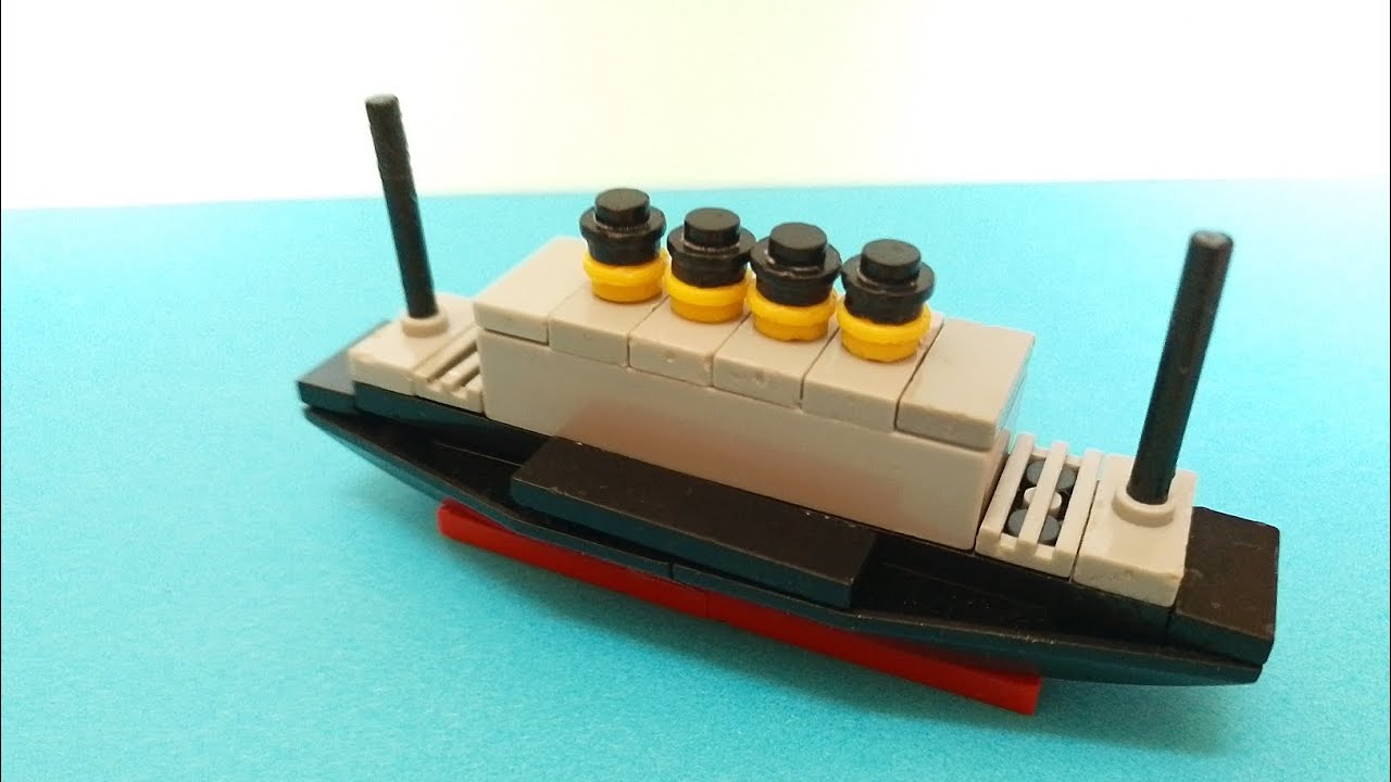 #toy #lego #buildbricks #boat #titanic easy way to make a mini titanic ...