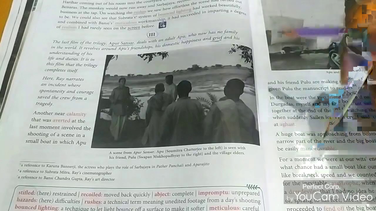Class 7 Lesson 4 The Making Of Apu Trilogy Part 8 - YouTube