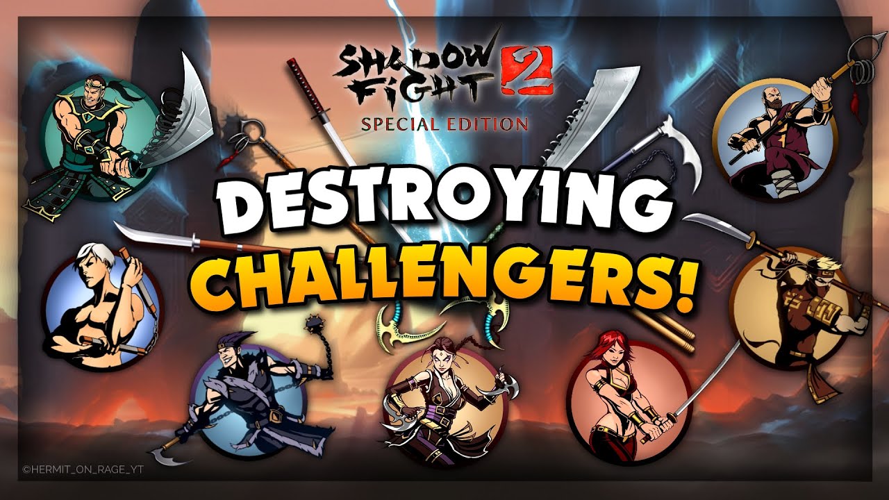 All Challenger's Weapons || Shadow fight 2 Special Edition || Soothing ...