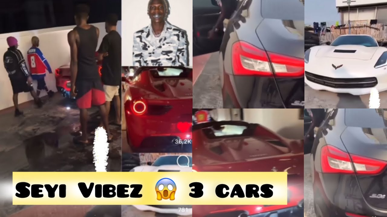 Seyi Vibez buys a New Ferrari and other fleet of Luxury cars 3 cars in ...