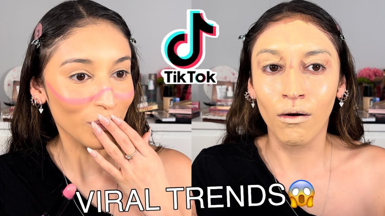 VIRAL TIK TOK MAKEUP TRENDS & HACKS - YouTube