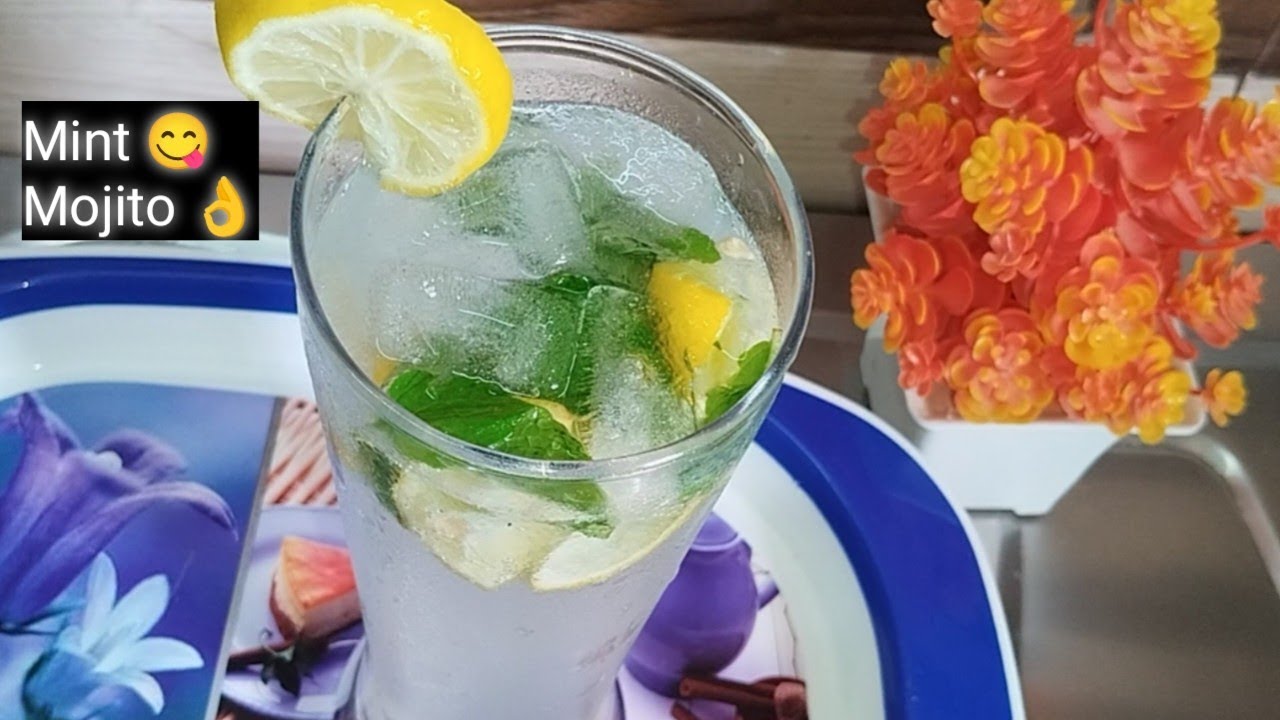 Mint Mojo Recipe 😋 Mojito👌How To Make Mint Mojito In Telugu // Mojito ...