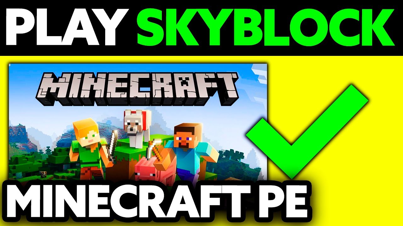 How To Play Skyblock in Minecraft PE with Friends (2025) - Step by Step ...