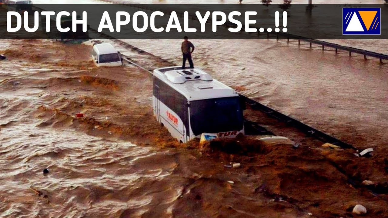 Netherlands is sinking..!! Ravages flood hit Netherlands. Nederland ...